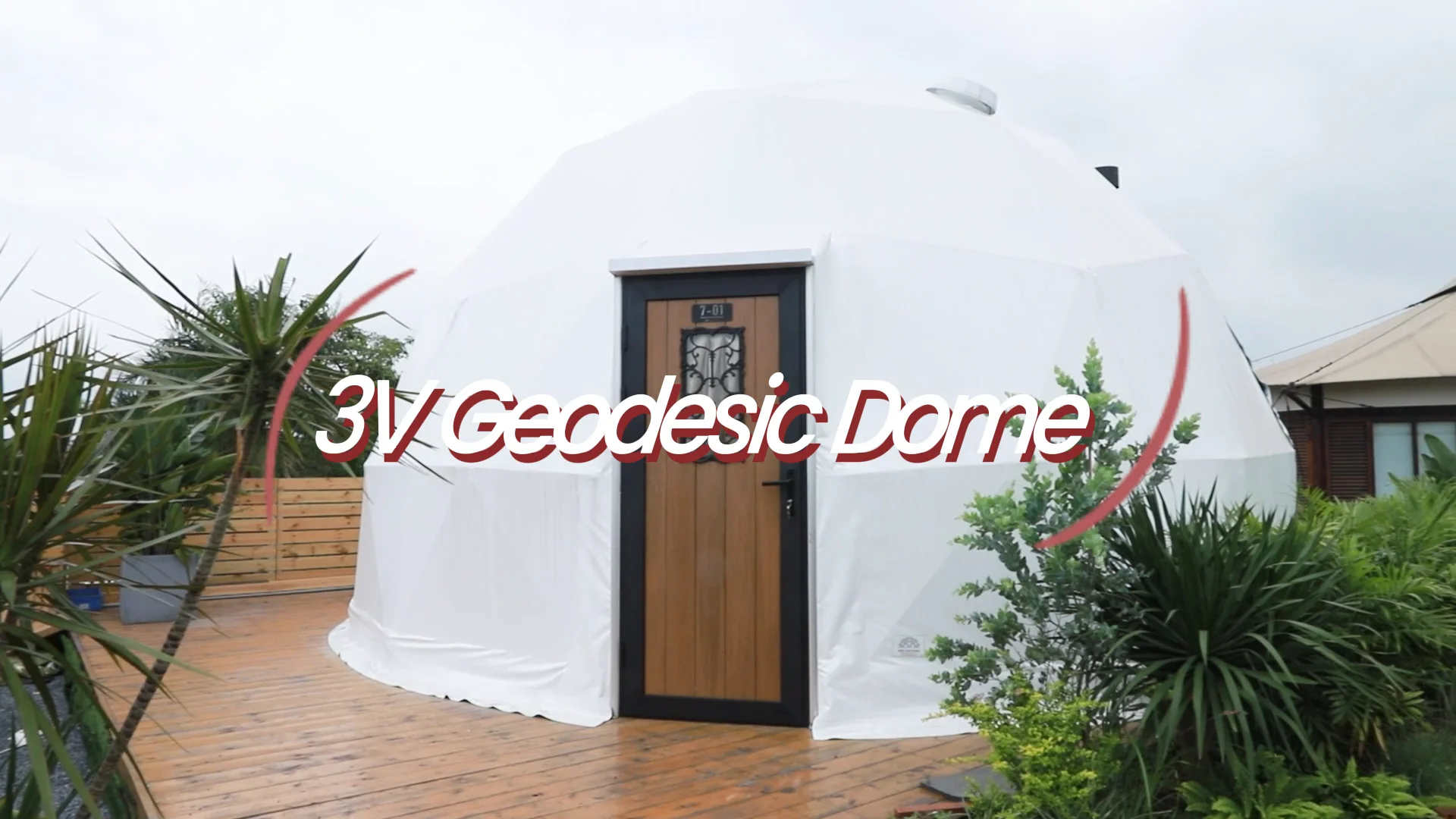 Outdoor Luxury Pvc Two Story Domo Tent Geodesic Dome 8 Metre Prefab ...