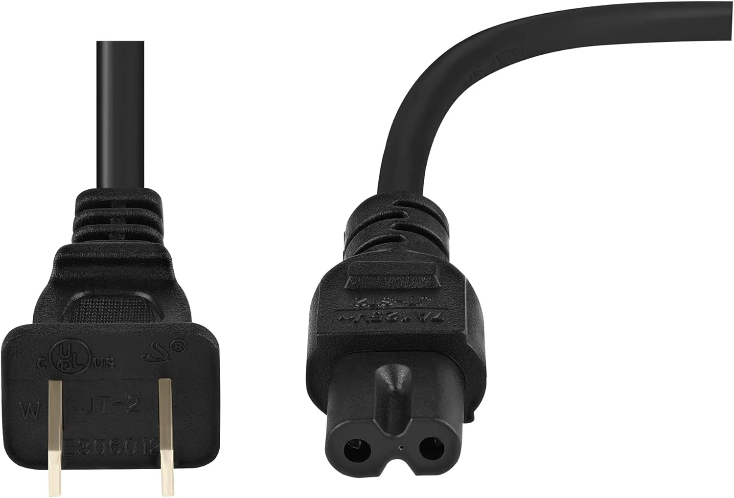 6ft Us Power Supply Cord Nema 1-15p Iec 60320 C7 Polarized Figure-8 ...