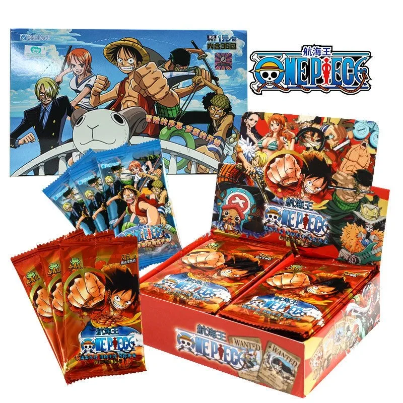 Anime Luffy Zoro Nami Chopper Franky Booster Box Tcg Trading Playing ...