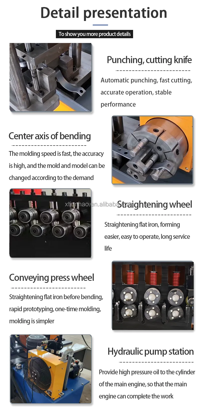 JUNHAO CNC Flat Iron Hoop Machine - Efficient & Precise