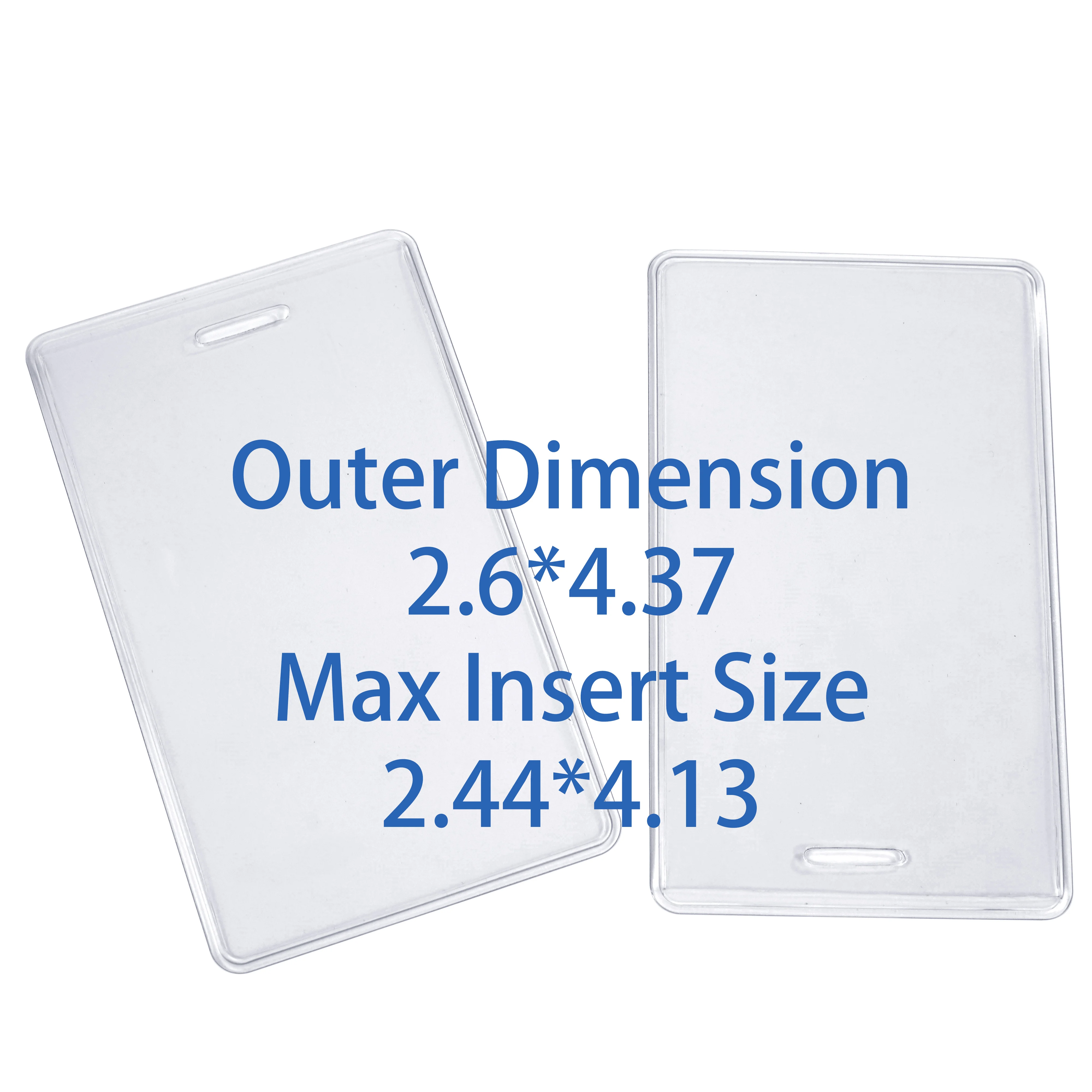 Bestom Transparent Pvc Vertical Proximity Card Holders Business Id Name ...