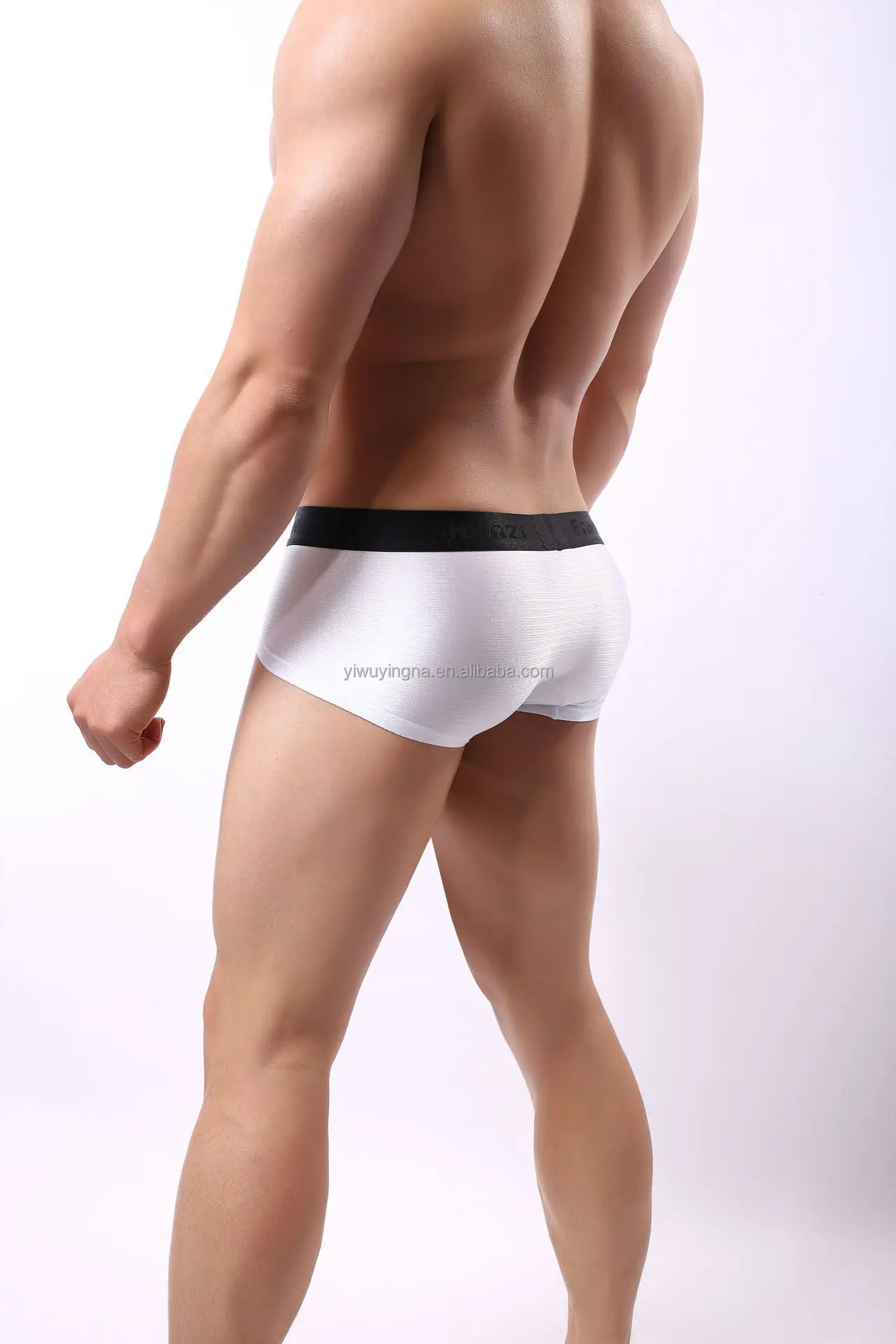 Mens Sexy Underwear Bulge Pouch Ice Silk Underpants Low Rise Stretch