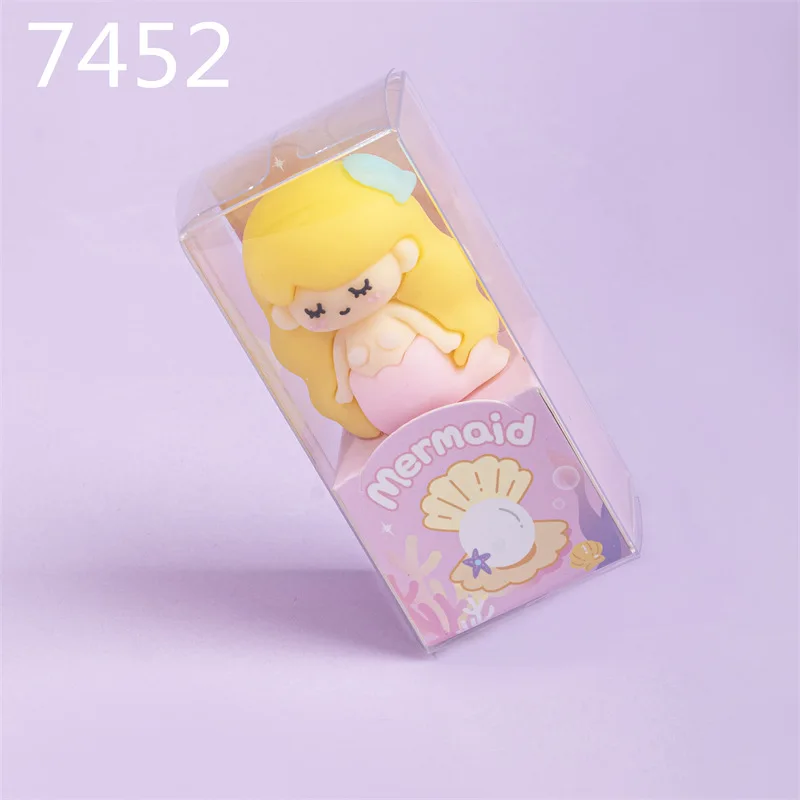 School Kids Mini Cartoon Cute Kawaii Mermaid Pencil Sharpener For Girls ...