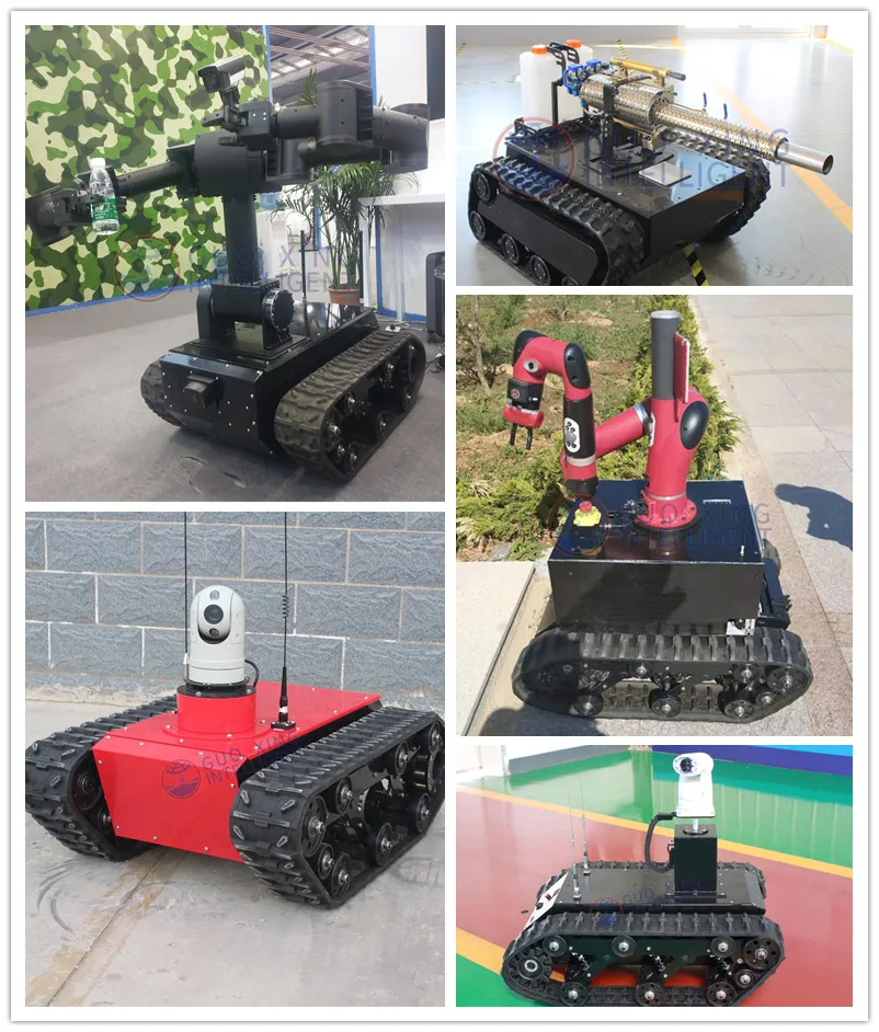 Smart Crawler Robot Chassis Rubber Tracked Robot Base Track Robot Ugv ...
