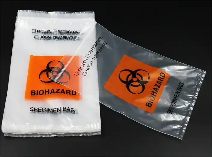 Customized Lab Biodegradable Biohazard Specimen Transport Bags For ...
