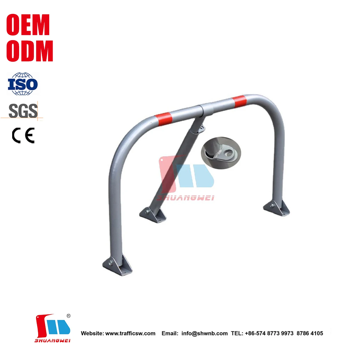 Heavy Duty Parking System Manual Yellow Black Metal Stand Lock Car ...