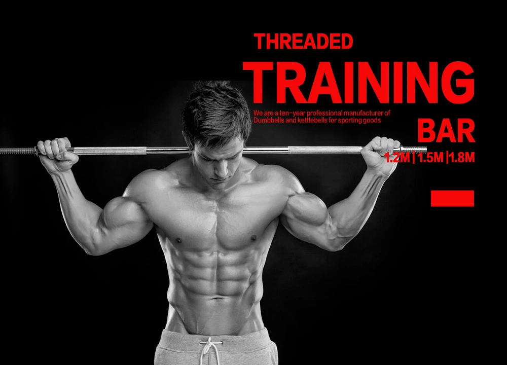 Weight Lifting Black Power 45lbs 7ft 20kg Bar 15kg Weightlifting Weight ...