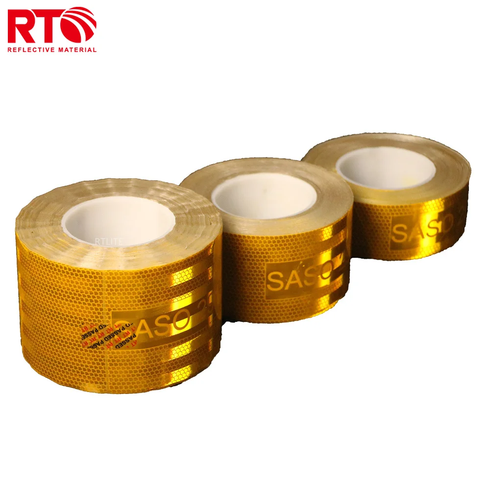 SASO 2913 Yellow Reflective Conspicuity Tape - Micro-Prismatic ...