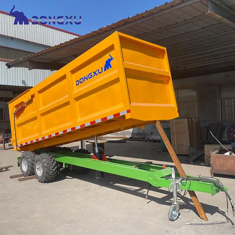 Vehicle Small Farm Trailers Tractors Agriculture Tipper Transport Box ...