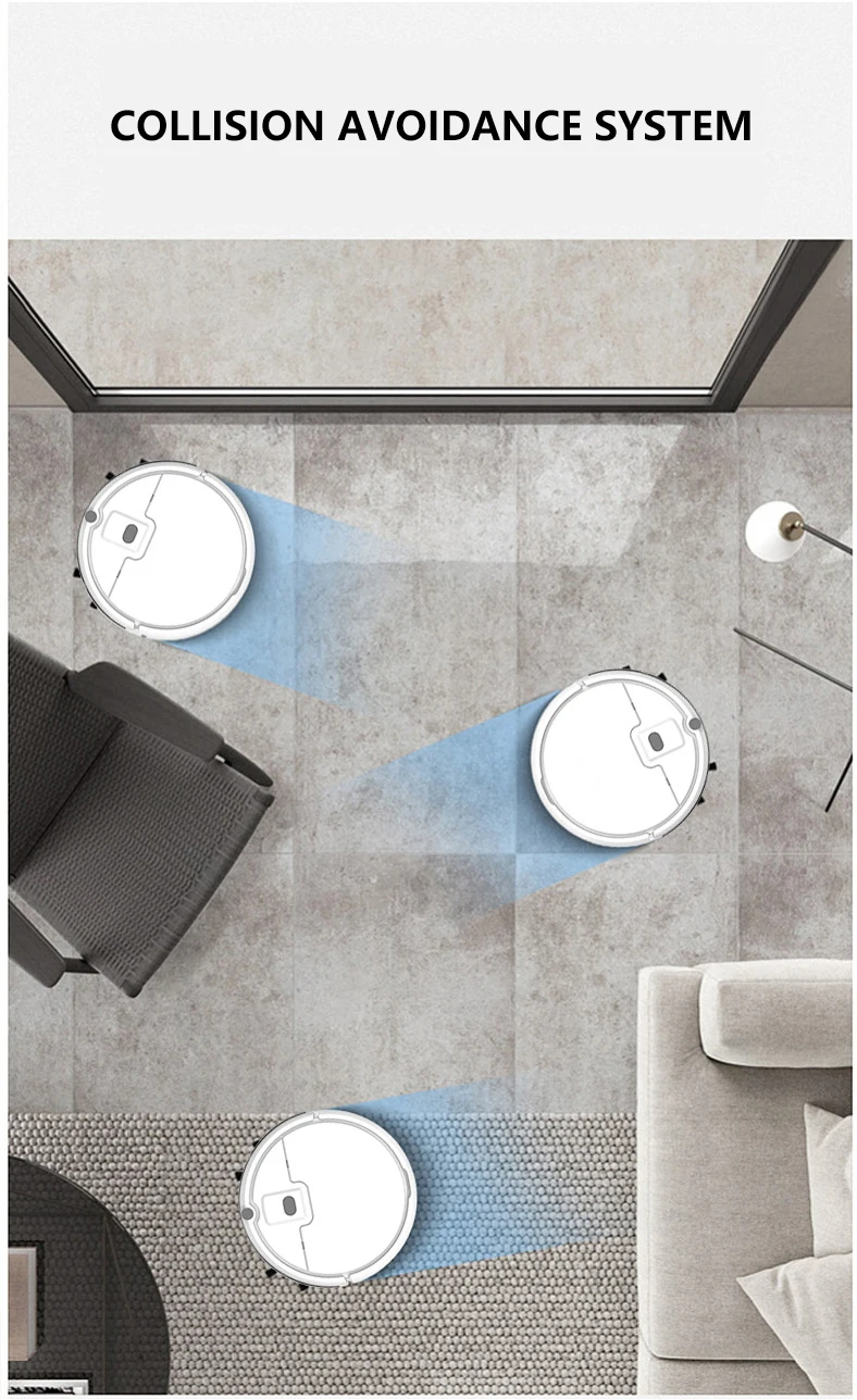 Automatic Smart Cyclone Robot Vacuum Cleaner Sweeping Robot Electric ...