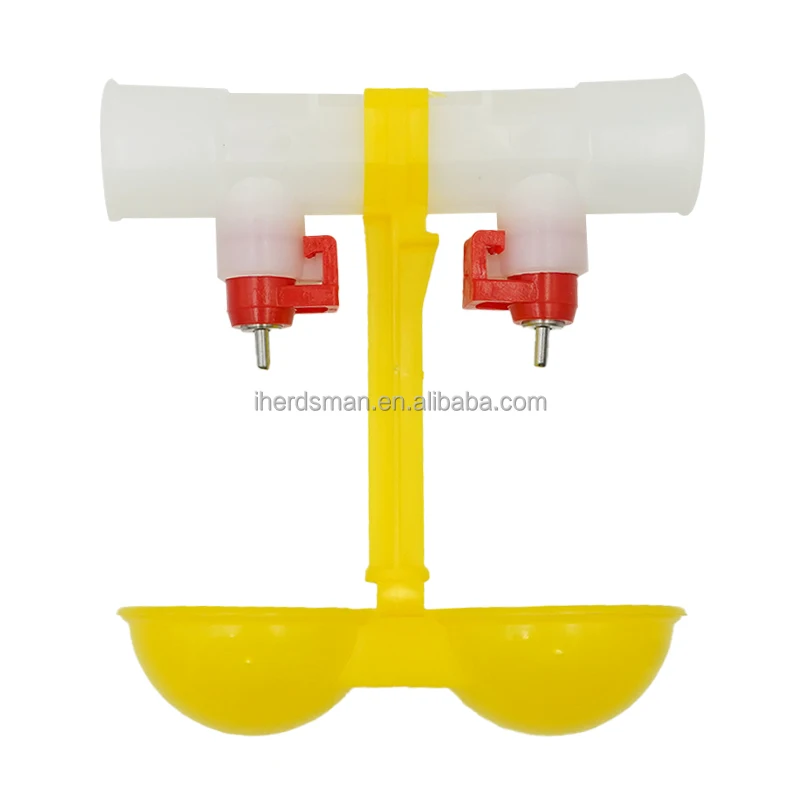 Efficient Chicken Waterers - Double Headed Automatic Drinkers