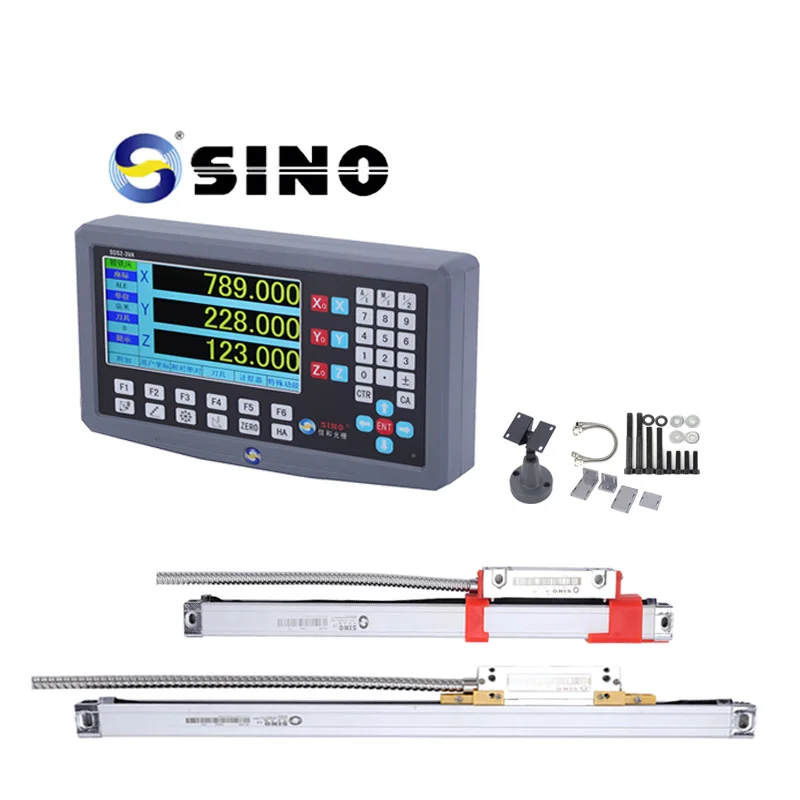 Sds2-3va And Grating Ruler Kit Equipped With Lcd Three-axis Digital Display For Milling Machines ...