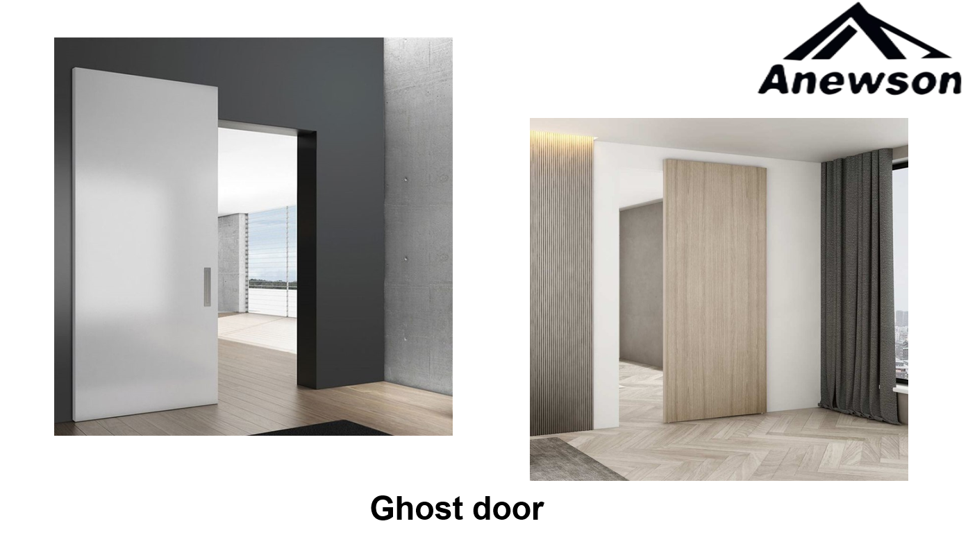 Trackless Sliding Ghost Door with Sound Insulation, Perfect for ...