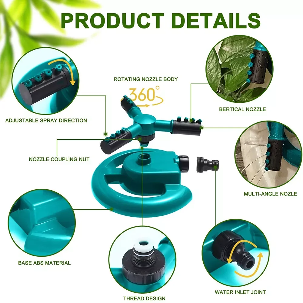 Winslow & Ross High Pressure Long Range Irrigation Grass Sprinkler 360 ...