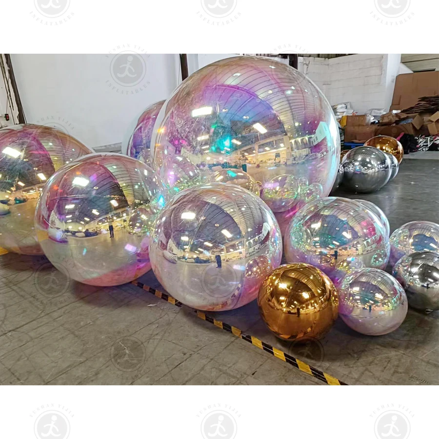 Colorful Commercial Reflective Romantic Inflatable Mirror Balloon ...