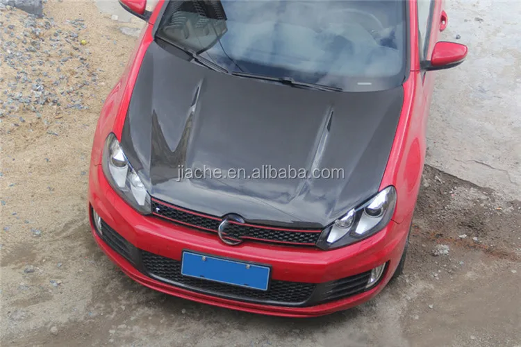 Carbon Fiber Front Engine Hood Cover Bonnet for VW Golf 6 GTI