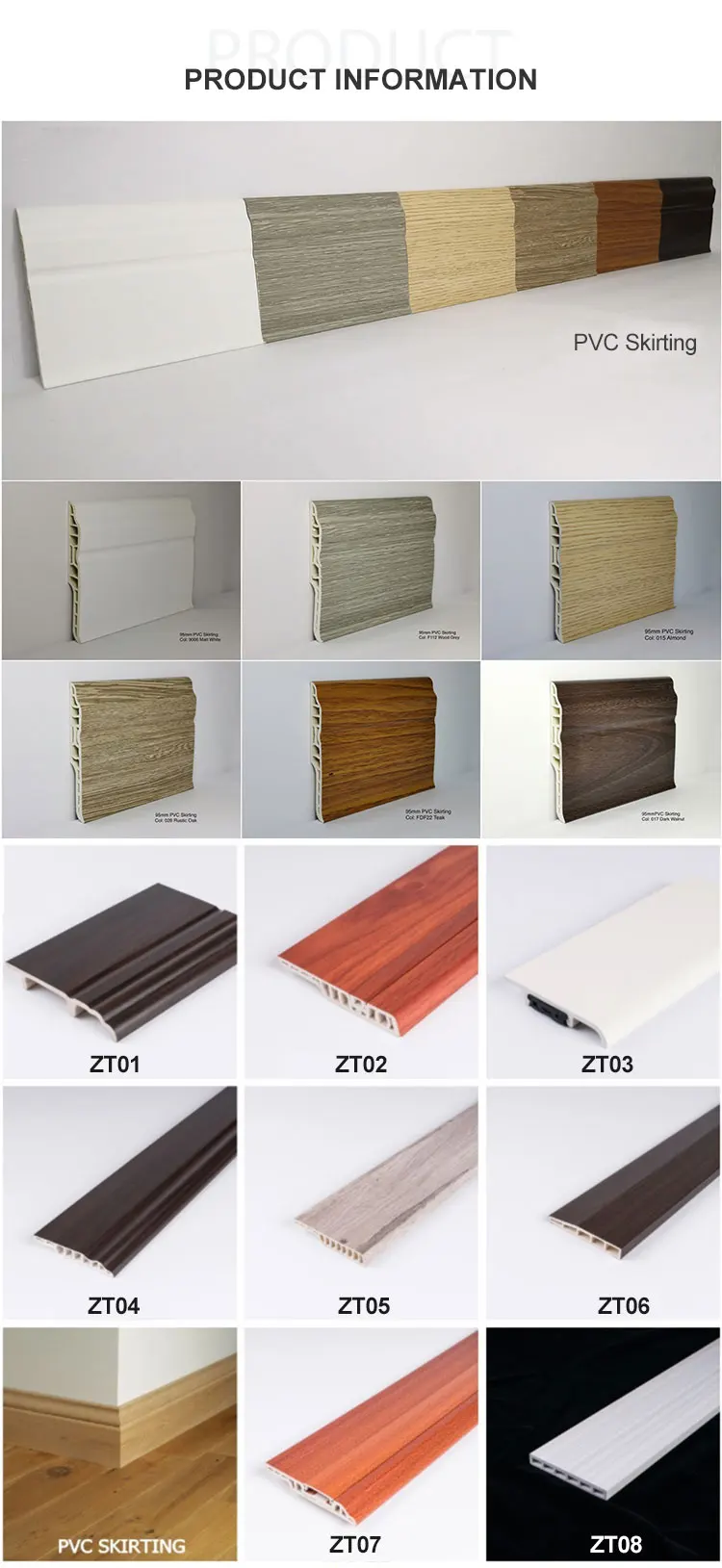 PVC Skirting Boards - Durable and Stylish Flooring Accessories
