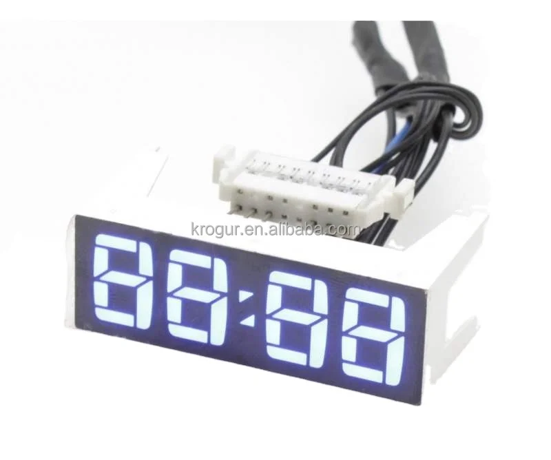7 Segment Red Color Mini Size Custom Digit Indoor Led Display Clock ...