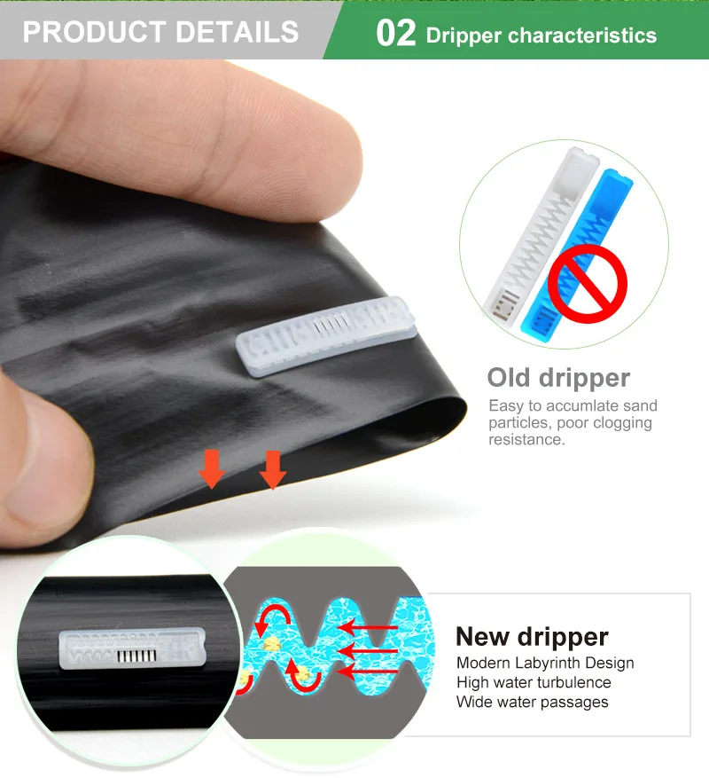 Water Saving Agricultural 16mm Pipe Garden Farm Drip Irrigation System ...