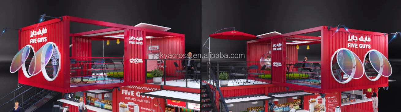 Prefabricated Cargo Shop - Mobile Modular Restaurant
