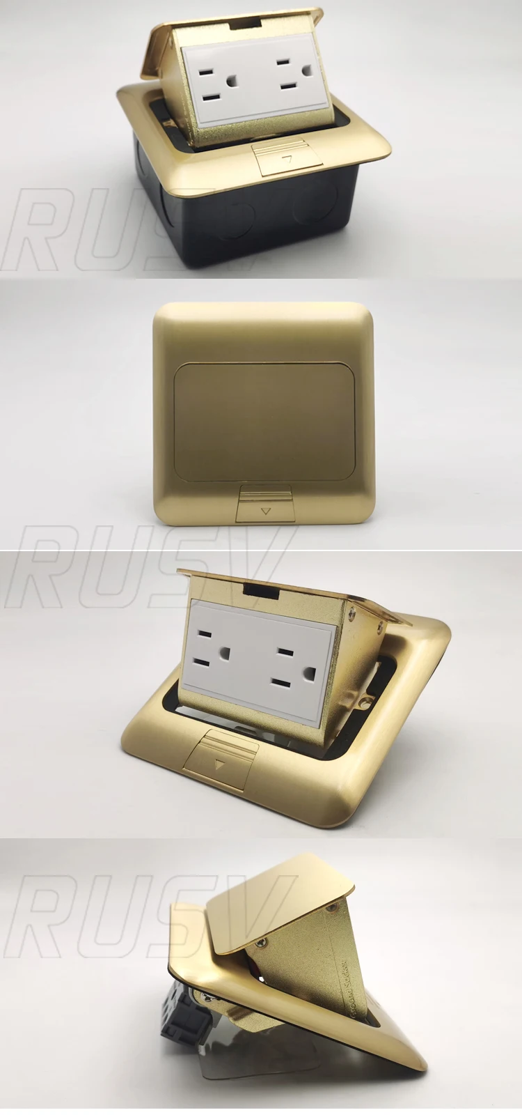 Luxury Real Brass House America Type 15a Power Electric Ground ...