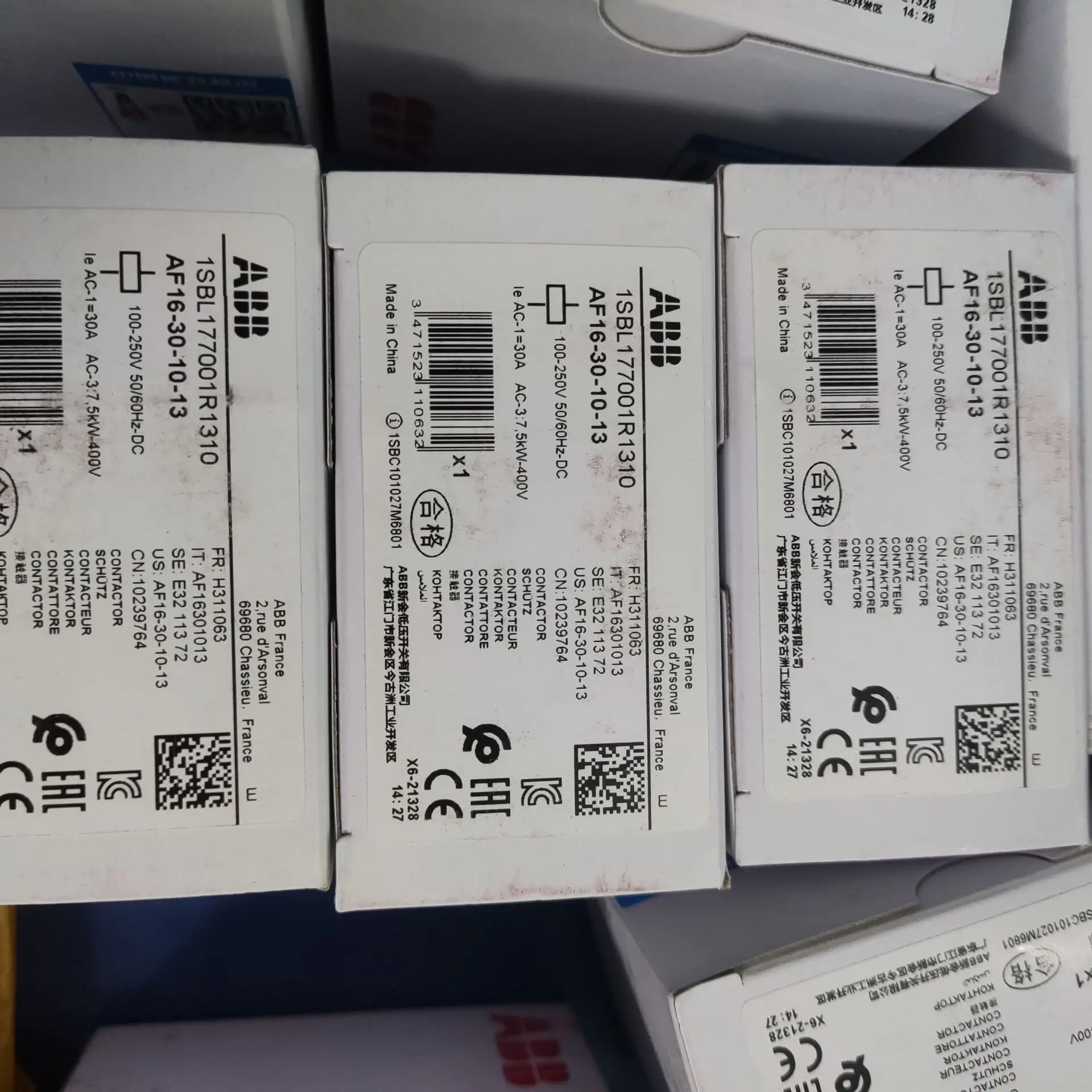 Abbs微型交流接触器af16-30-10-13 1sbl177001r1310 100-250v - Buy Af16-30-10,Abb ...