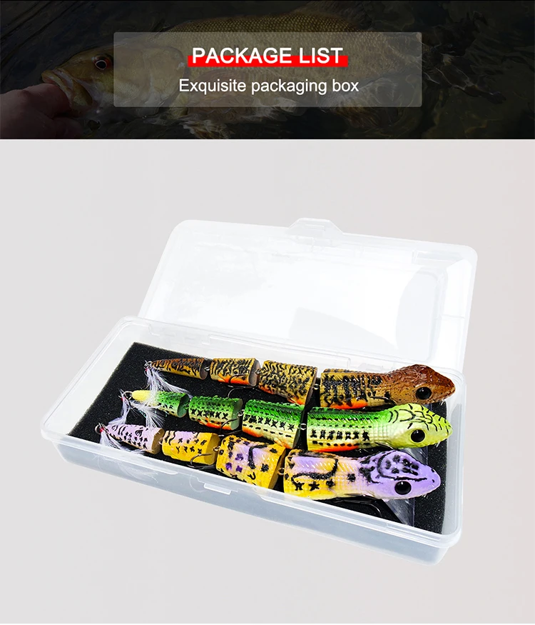 Floating Pike Swim Bait Swimbait Multi Jointed Hard Bait For Ocean Rock ...