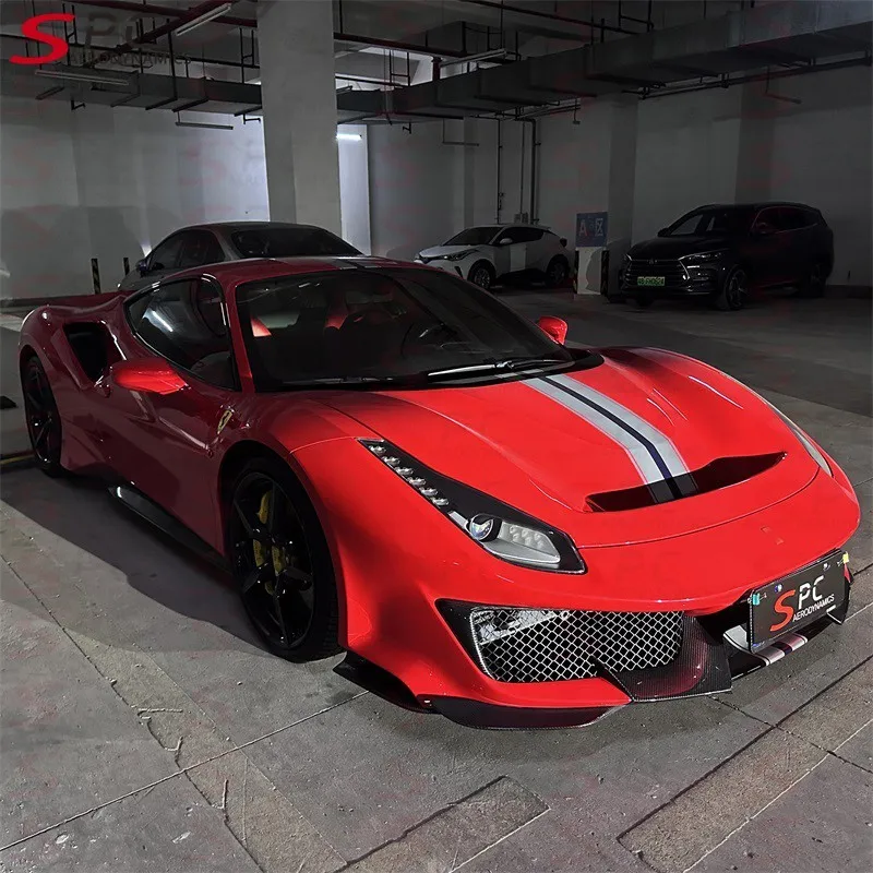 SPC 488 Pista Body Kit for Ferrari 488 GTB Dry Carbon Fiber Pista Body ...
