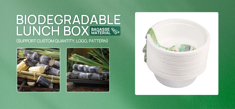 Eco Friendly Biodegradable Sugarcane Bagasse Bamboo Fibers Sturdy ...