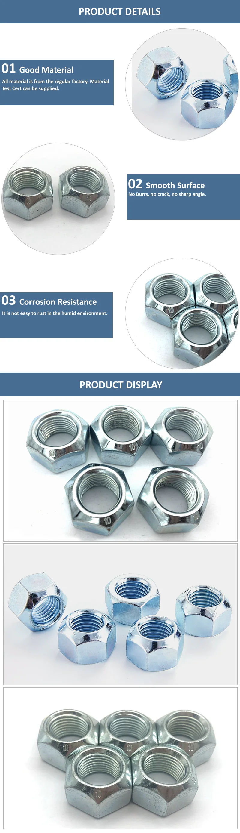 Din980 All-metal Prevailing Torque Type Hexagon Lock V Nuts With Single ...