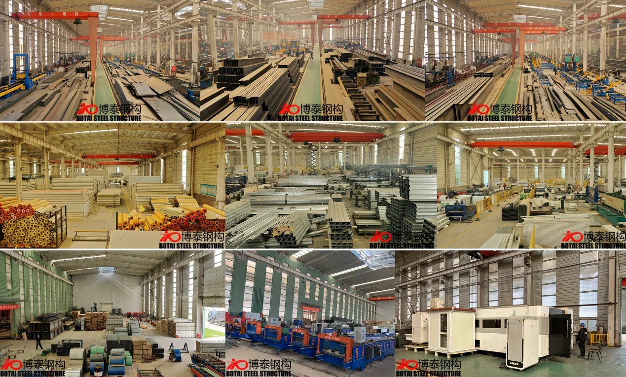 Prefabricated Industrial Metal Roof Materials Kits Steel Structures ...