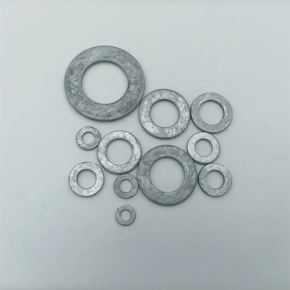 Wholesale Fasteners Hot-dip Galvanized Hdg Din Carbon Steel Flat Washer ...
