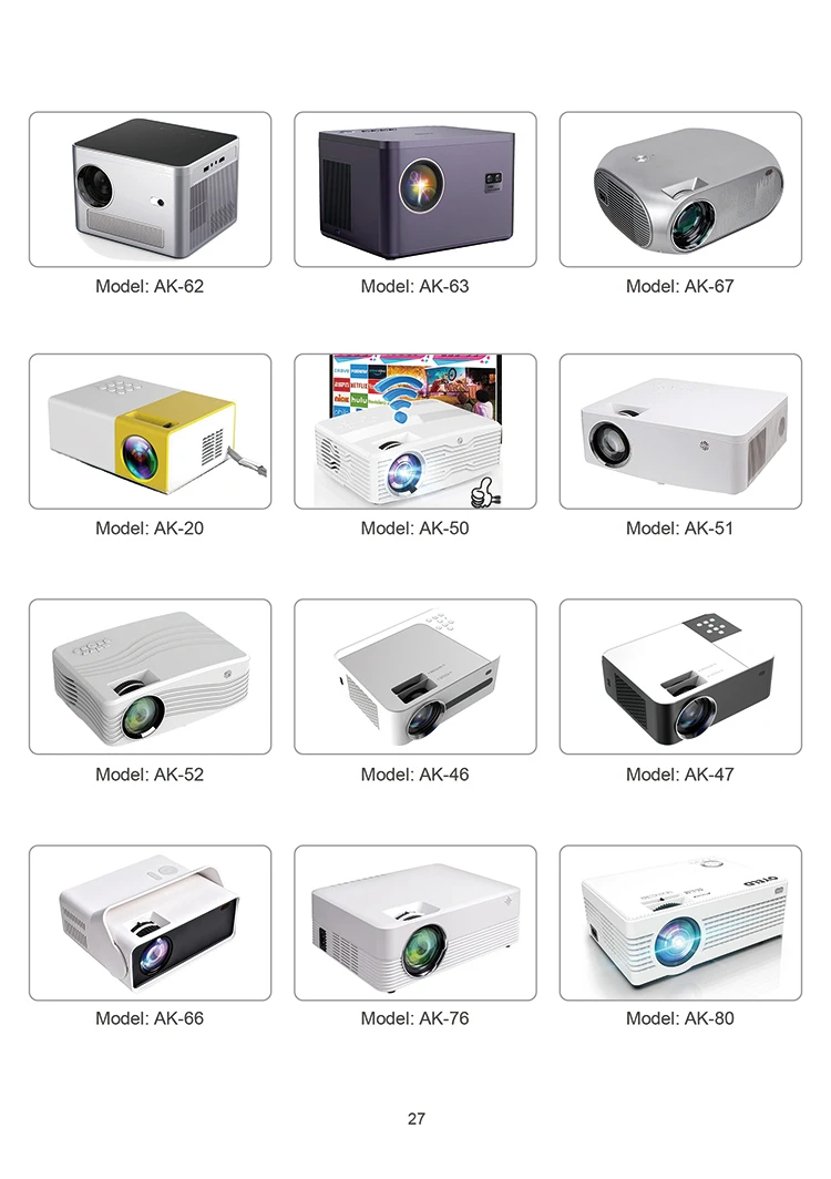 Mini LED Projector - Portable Smart Home Theater