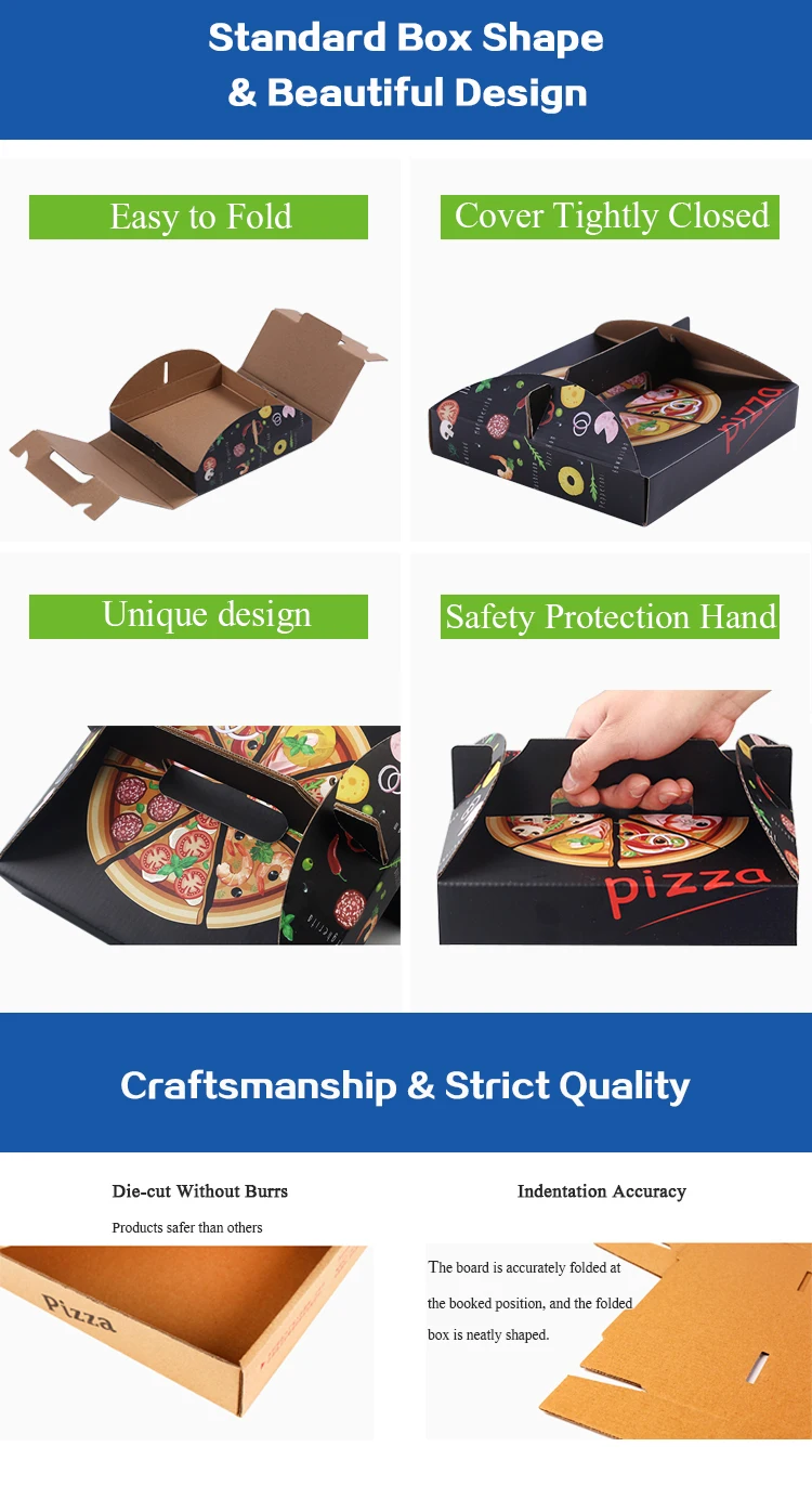 Folding Carton Banana Vegetables Corrugated Cardboard Paper Tear Pizza ...