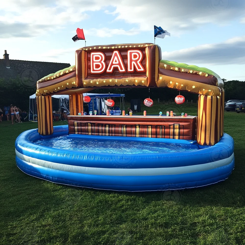 Customized Large Luxury Platform Inflatable Bar Premium Advertising ...