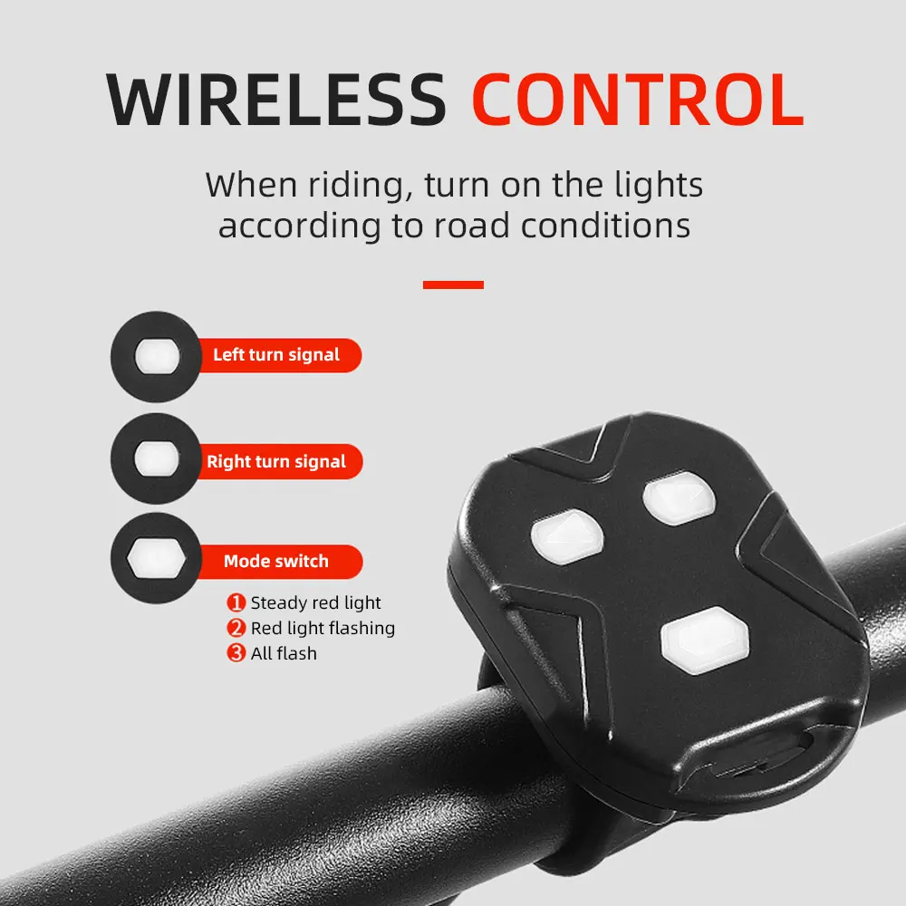 Bicycle Light - Fitalent Bike Tail Light with Turn Signal