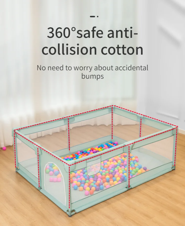 Modern Fruit Cartoon Baby Playpen Foldable Children's Safety Fence ...