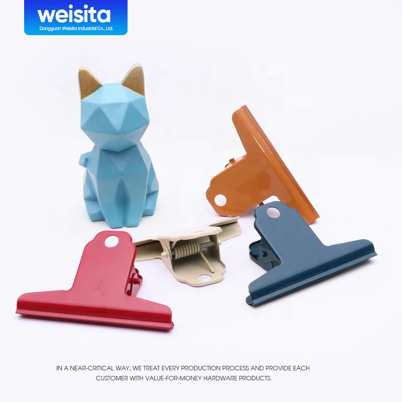 School And Coffee Shop Use Food Sealing 75mm Metal Magnet Hook Square ...