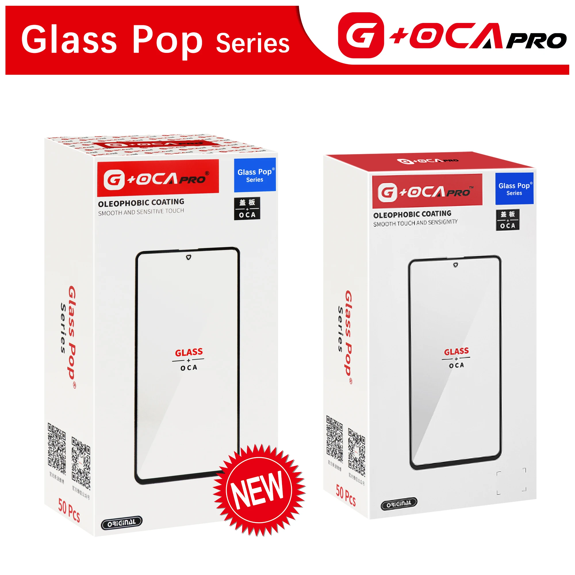 G+oca Flat Phone Front Glass Lens With Oca Glue 2 In 1 For Samung ...
