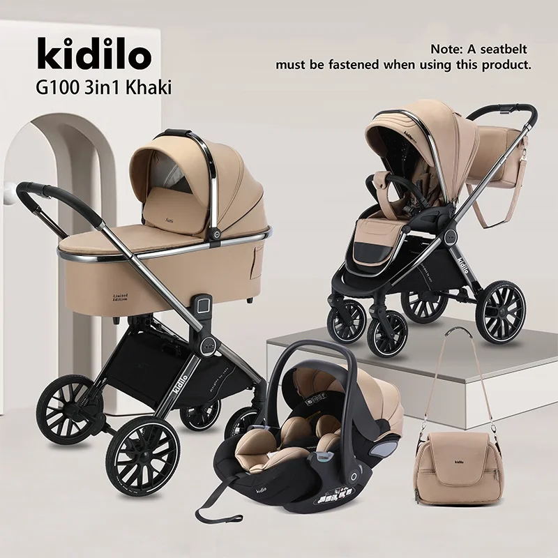 Alibaba.com: Kidilo 3in1 Landscape High Baby Stroller with sleeping basket, two-way foldable ...