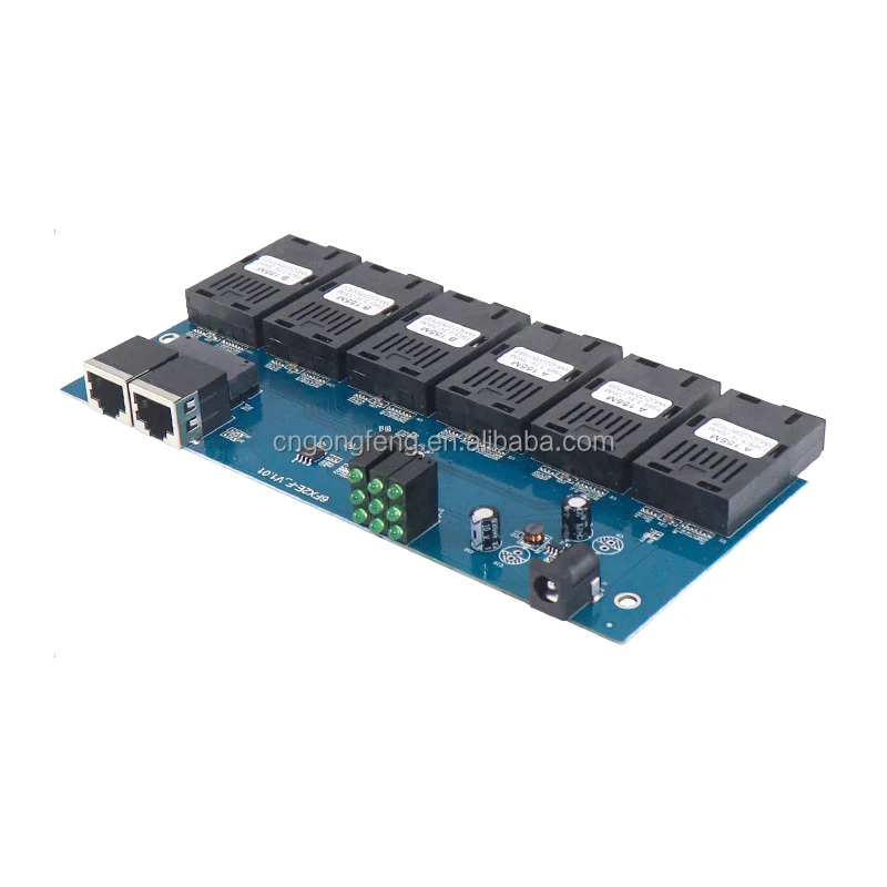 20km Singlemode Ethernet Switch Optoelectronic Media Converter ...