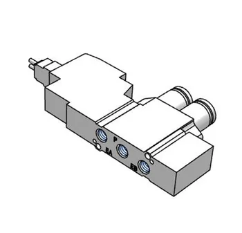 Smc Original 5-way Solenoid Valve 2-position Single Control Direct ...