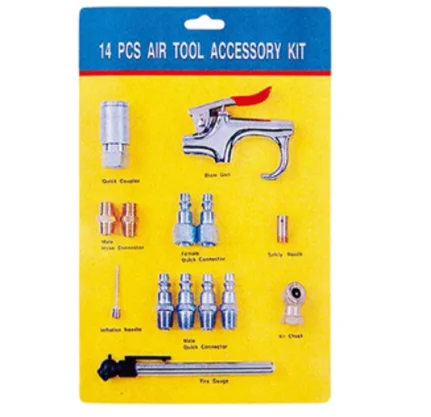5pcs kit 14pcs kit Air blower gun set long nozzle air connector combine ...