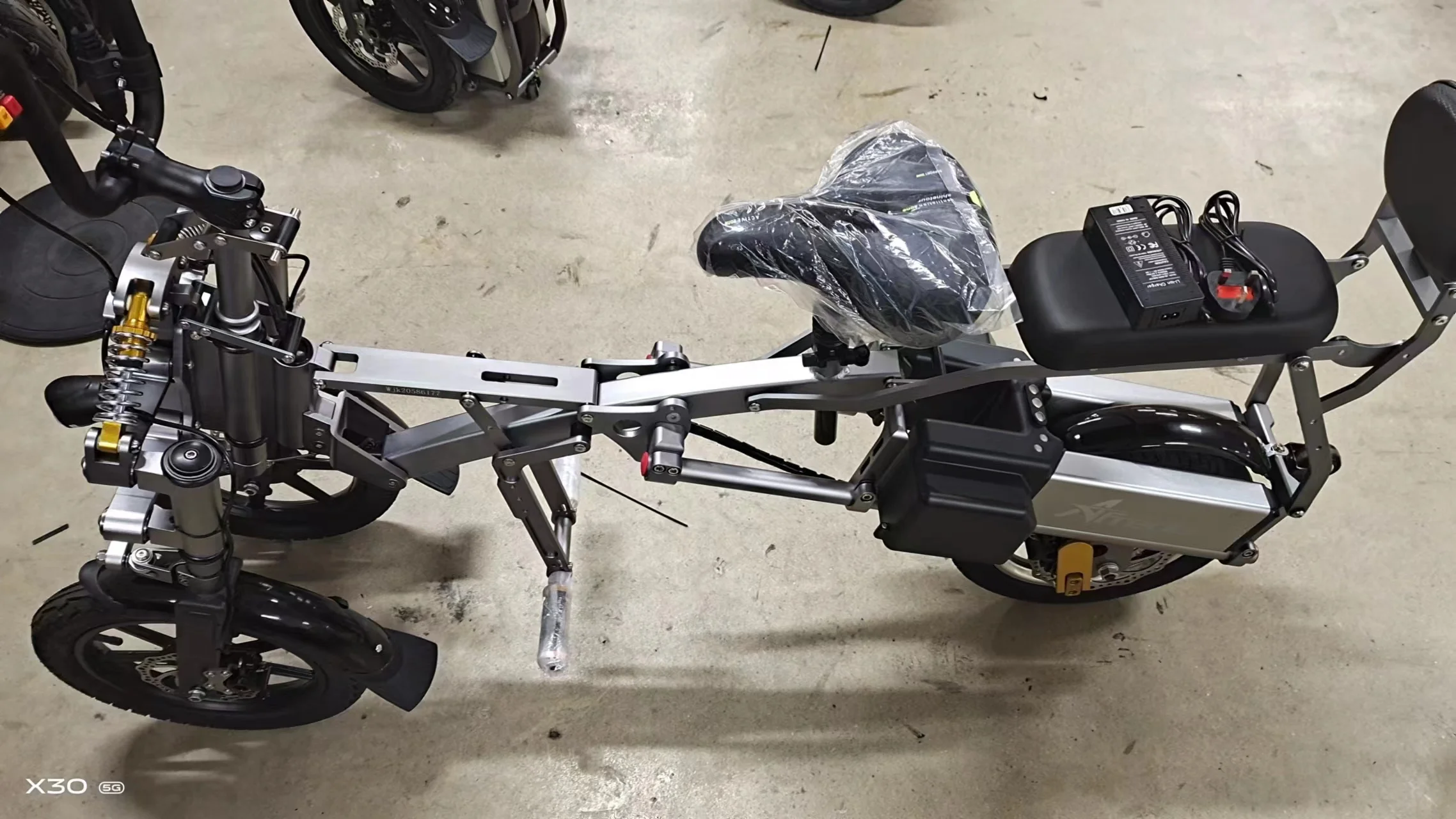 Afreda S6 Foldable 3 Wheel Electric Bicycle, 48V 500W E-Bike with 14 ...