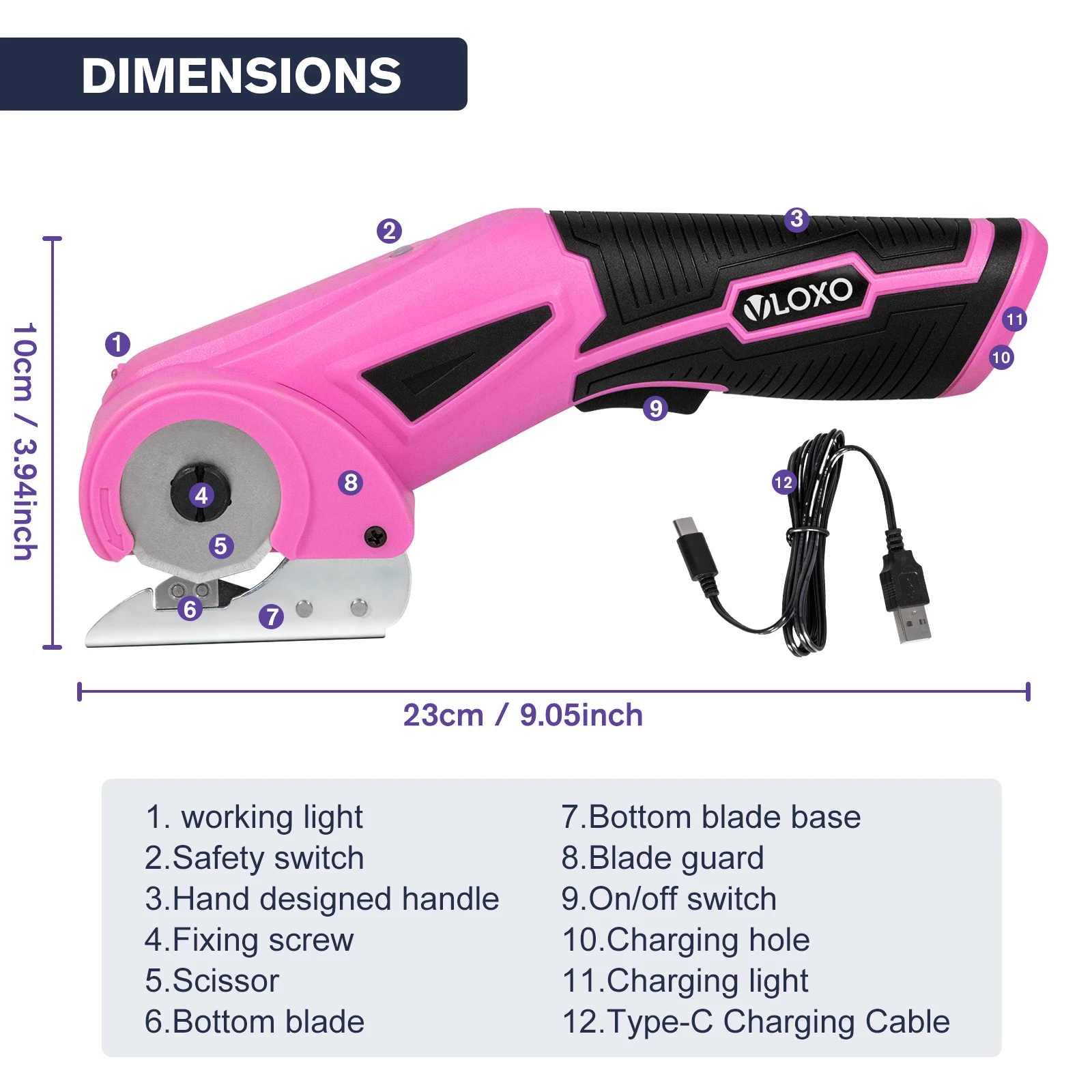 Cordless Electric Scissors - Precision Fabric Cutting