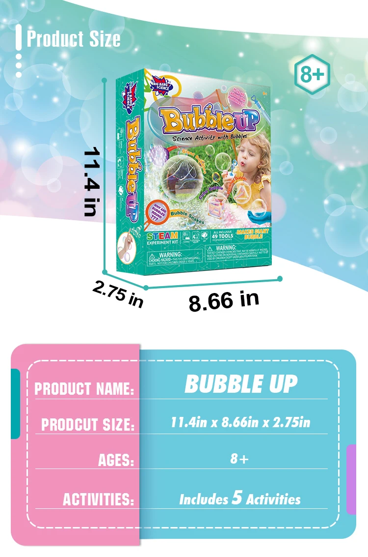 Big Bang Science Build A Bubble Montessori 3d Bubble Maker Kit Stem ...