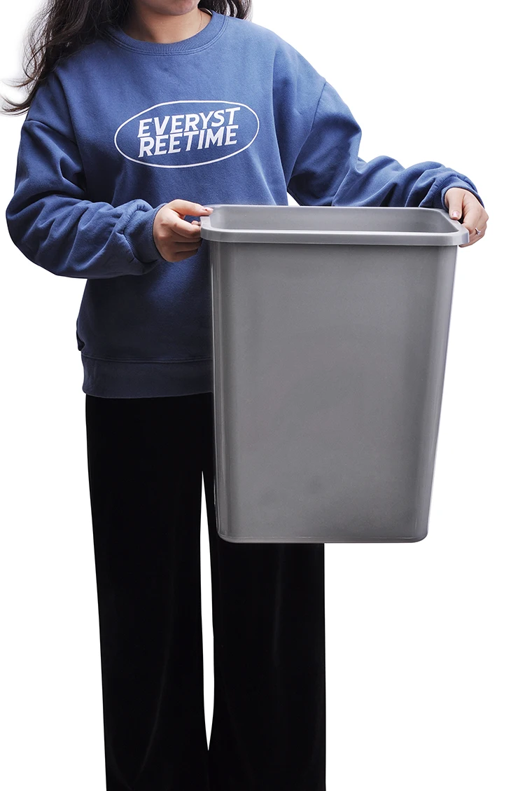 26L Straight Trash Bin for Room Plastic Kitchen Dustbin Cleaning ...