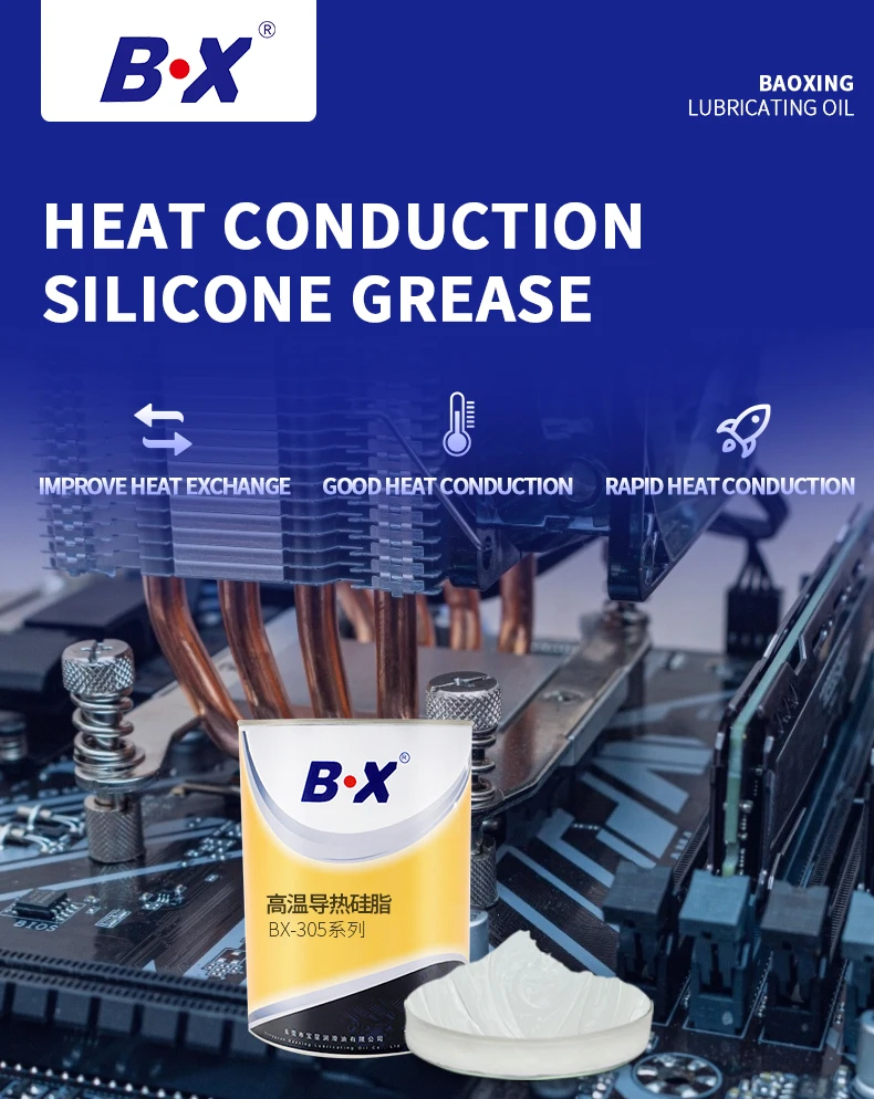 Heat Thermal Silicone Grease - High & Low Temp Lubricant