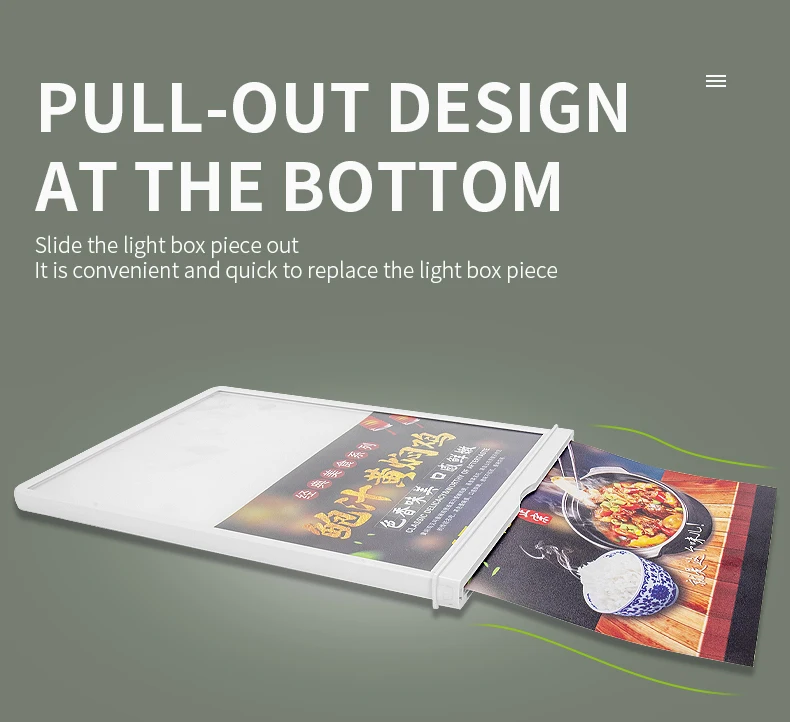 Slim Snap Frame Led Light Box A4 Desktop Wireless Advertising Light ...