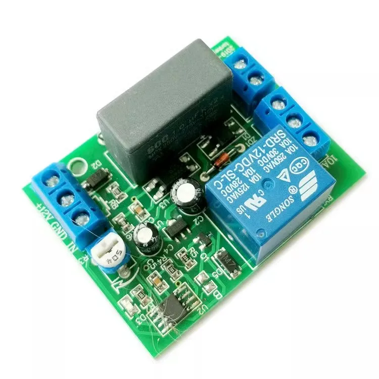 Adjustable AC 220V Relay Module Switch Trigger Time Delay Circuit Timer Cycle Timing Turn Off ...